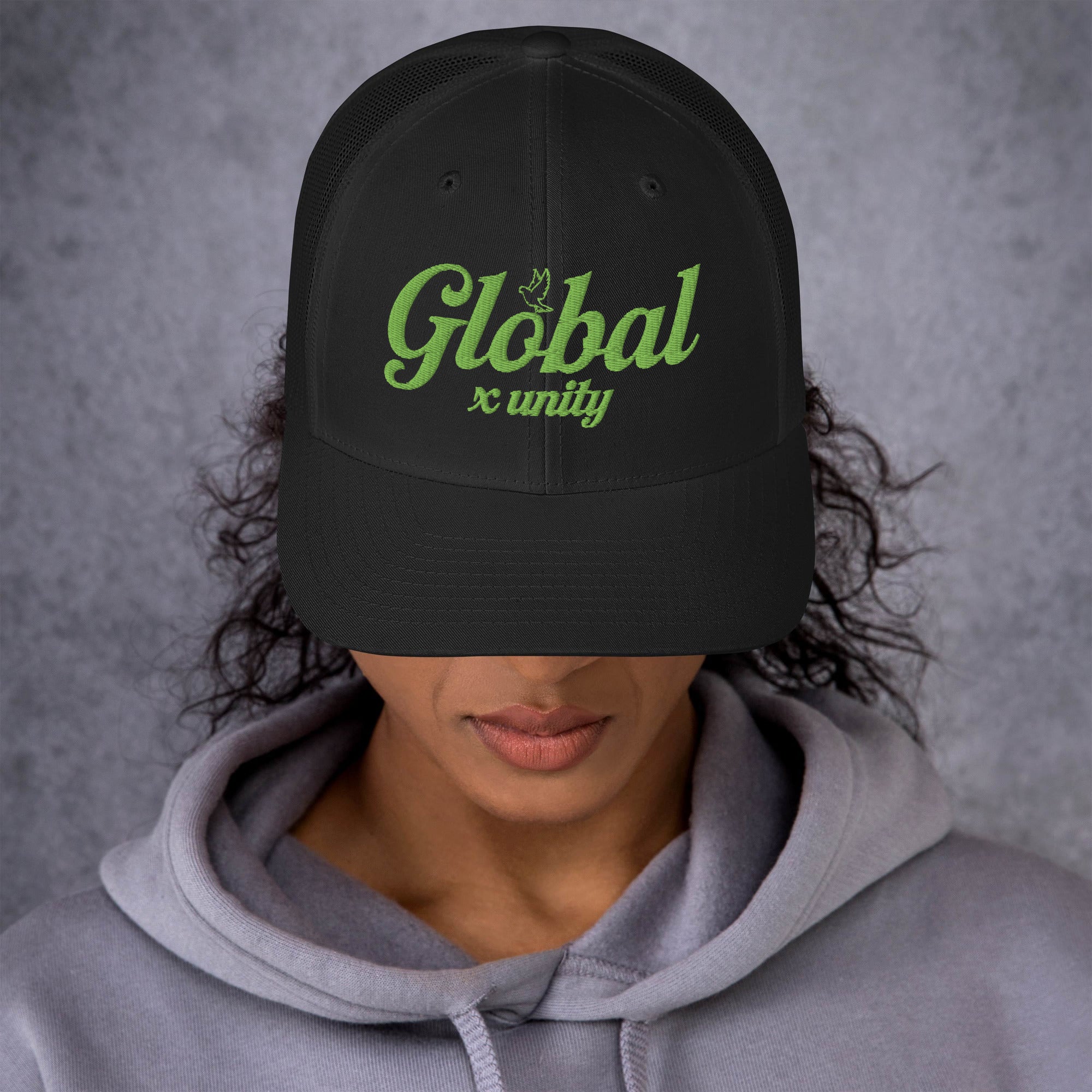 GlobalXUnity Embroidery Trucker Cap – GLOBALXUNITY